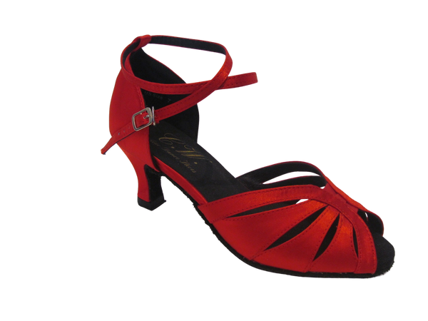 Women's Red Satin Salsa/Latin Shoes - 271310 | Century Wide Canada ...